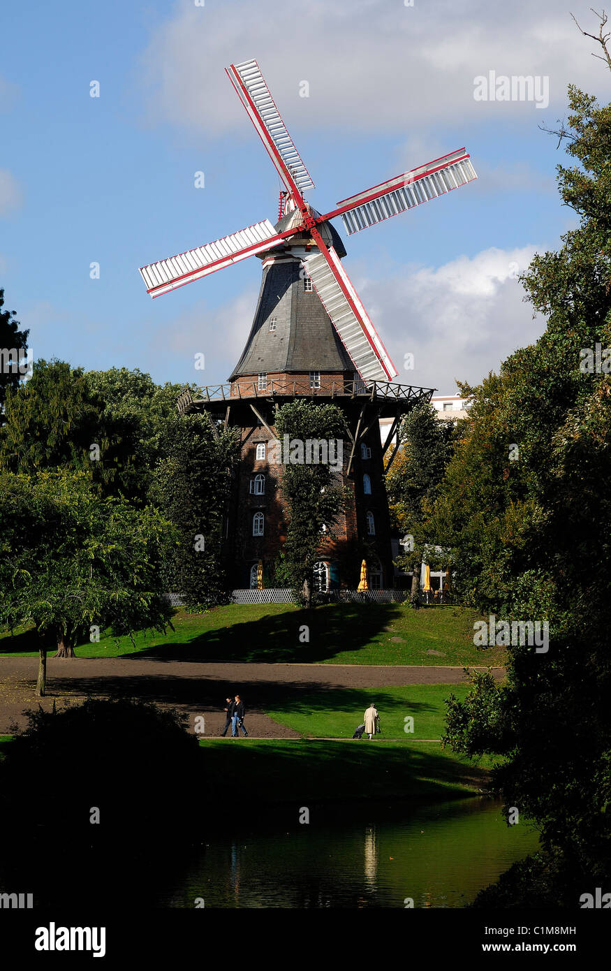 Germany, Bremen, windmill of the former fortifications ( wallanlagen ...
