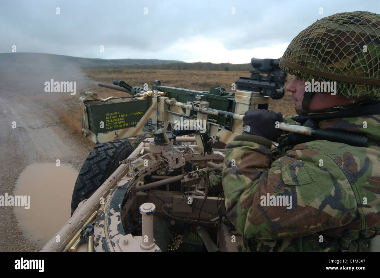 The powerful L1A1 12.7 mm (.50) Heavy Machine Gun (HMG) is an updated ...