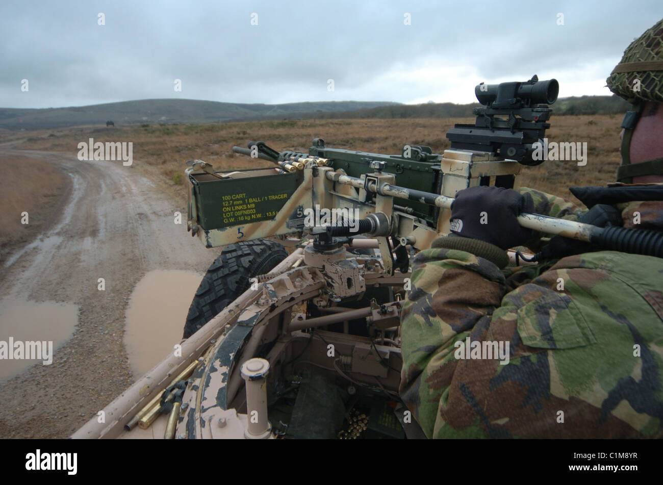 The powerful L1A1 12.7 mm (.50) Heavy Machine Gun (HMG) is an updated ...