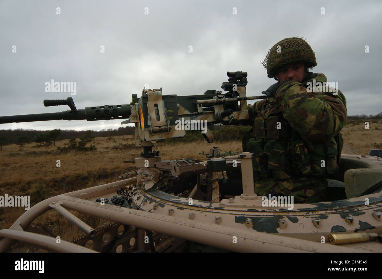 The powerful L1A1 12.7 mm (.50) Heavy Machine Gun (HMG) is an updated ...