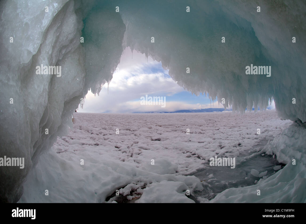 Ice cave. Olkhon island, Baikal lake, Siberia, Russia Stock Photo - Alamy