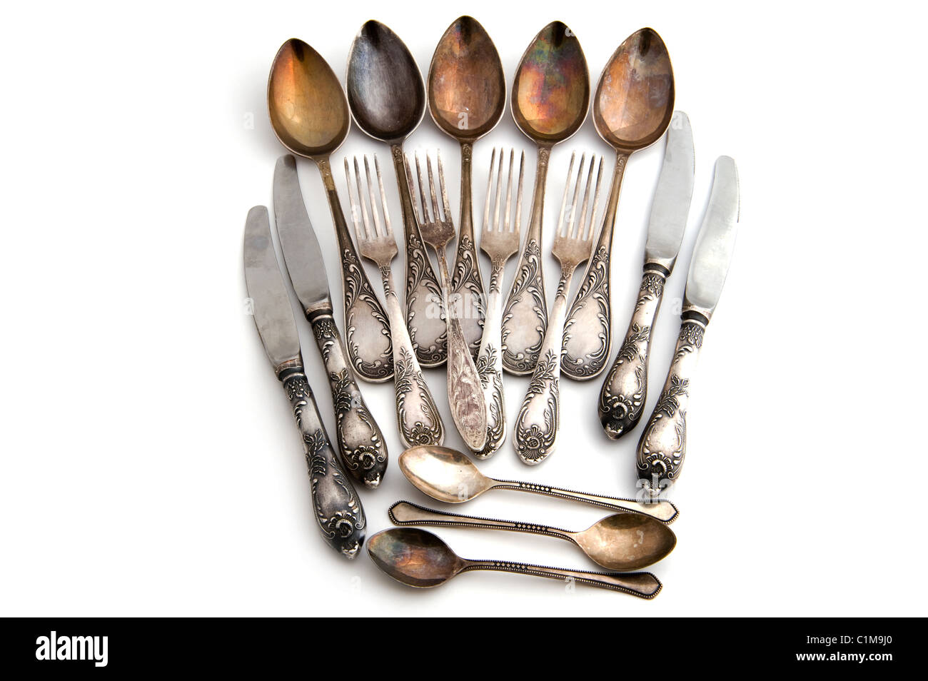 Silver kitchen knife hi-res stock photography and images - Alamy