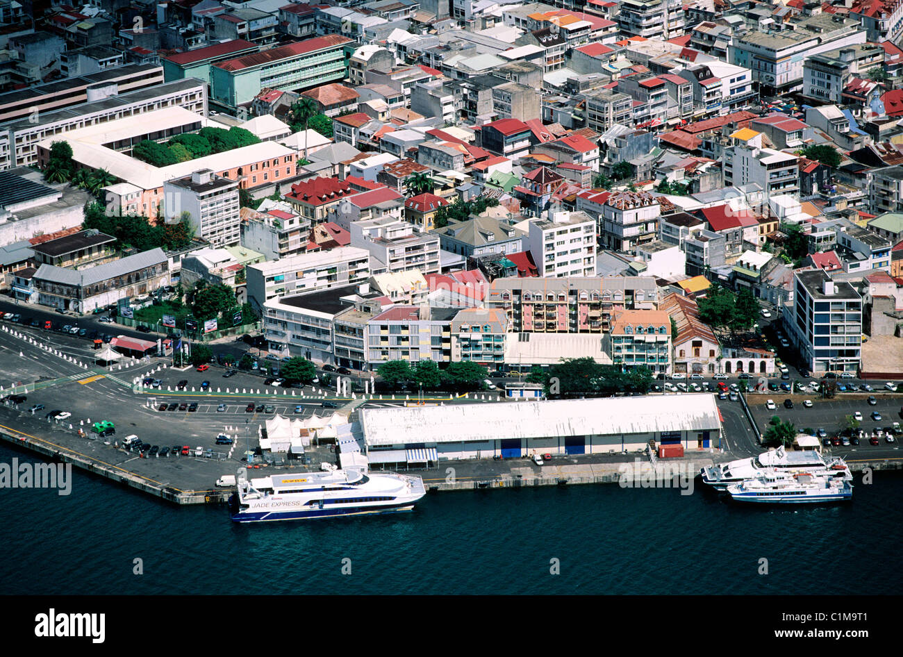 France, Guadeloupe, Grande Terre, Pointe-à-Pitre ( aerial view Stock ...