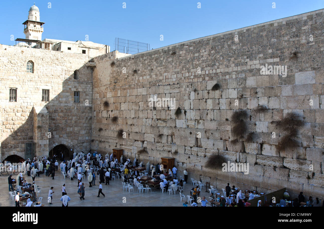 Israel, Jerusalem, the Western Wall Stock Photo - Alamy