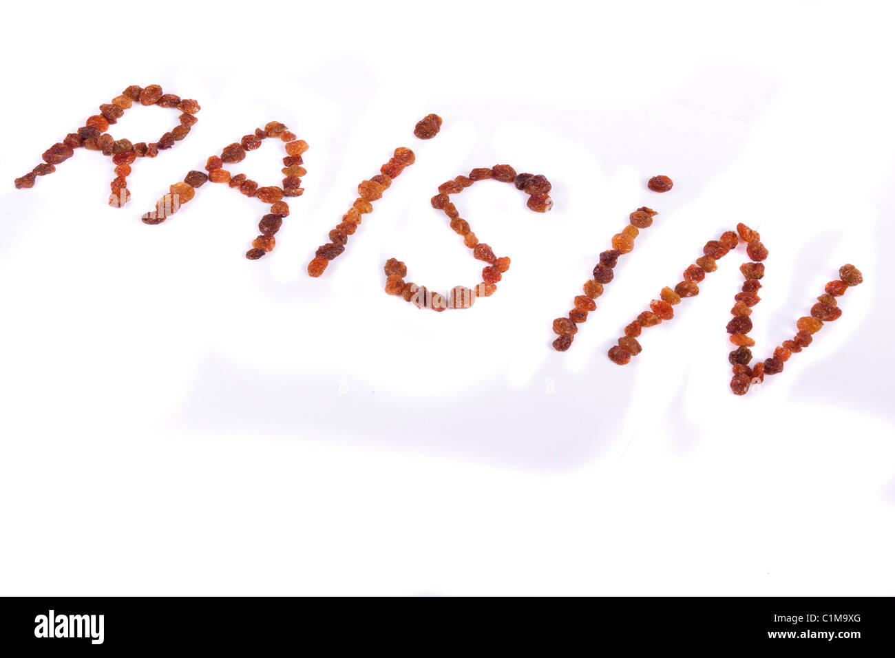 Raisins word hi-res stock photography and images - Alamy