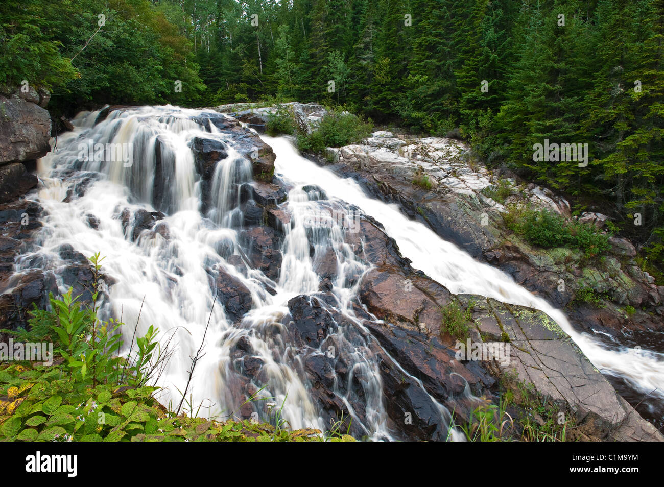 Waterfalls near Colombier, Quebec, Canada Stock Photo - Alamy