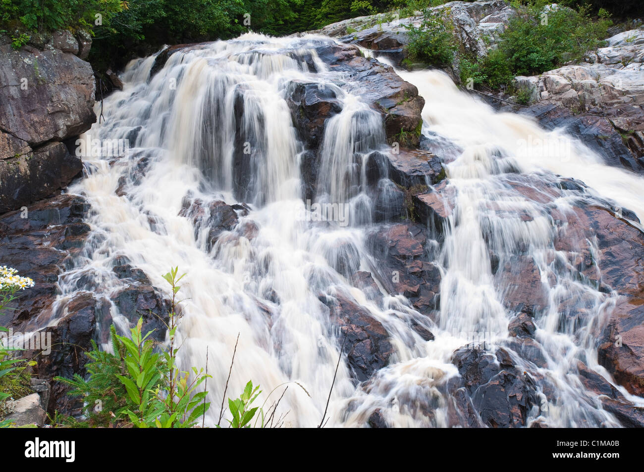 Waterfalls near Colombier, Quebec, Canada Stock Photo - Alamy