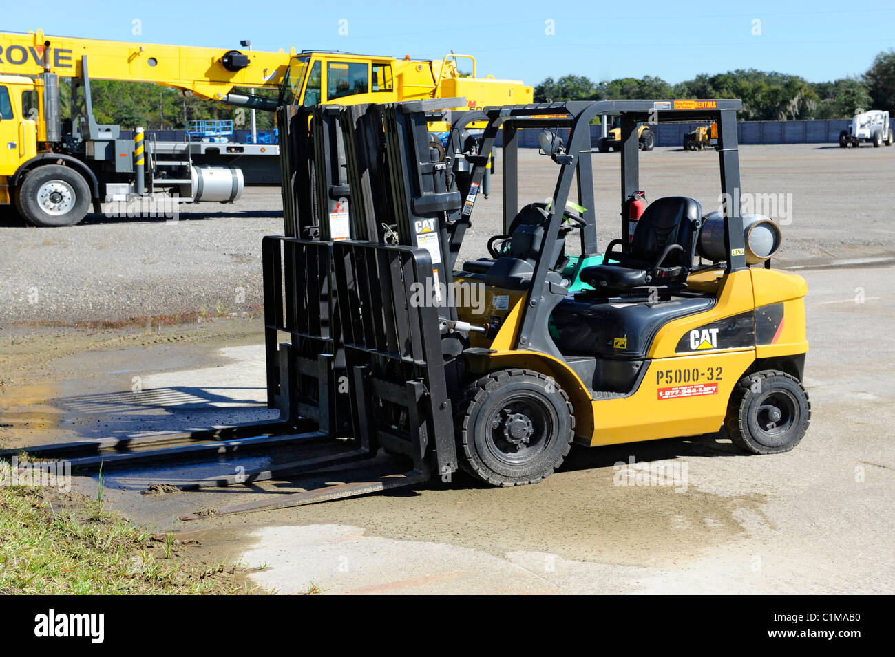 Industrial Forklift equipment Stock Photo - Alamy