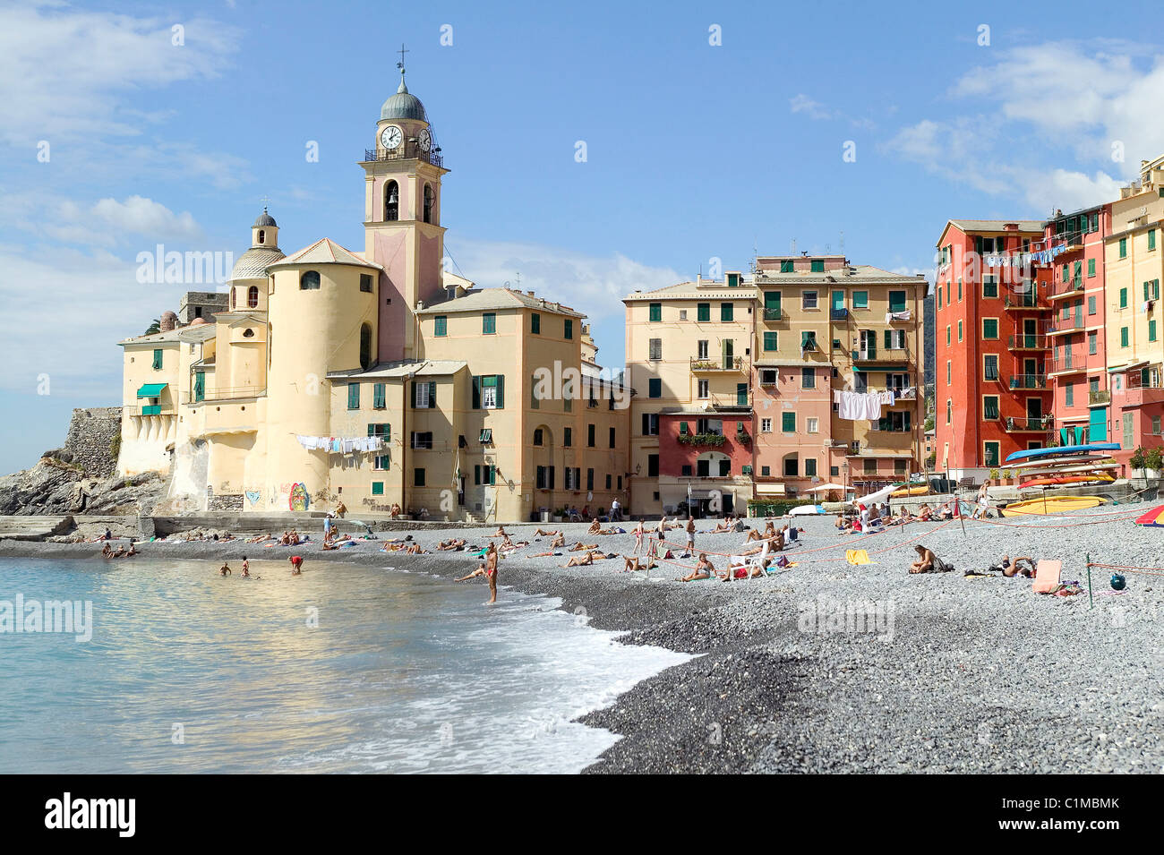 Italy, Liguria, Camogli village, gulf of Genoa Stock Photo - Alamy