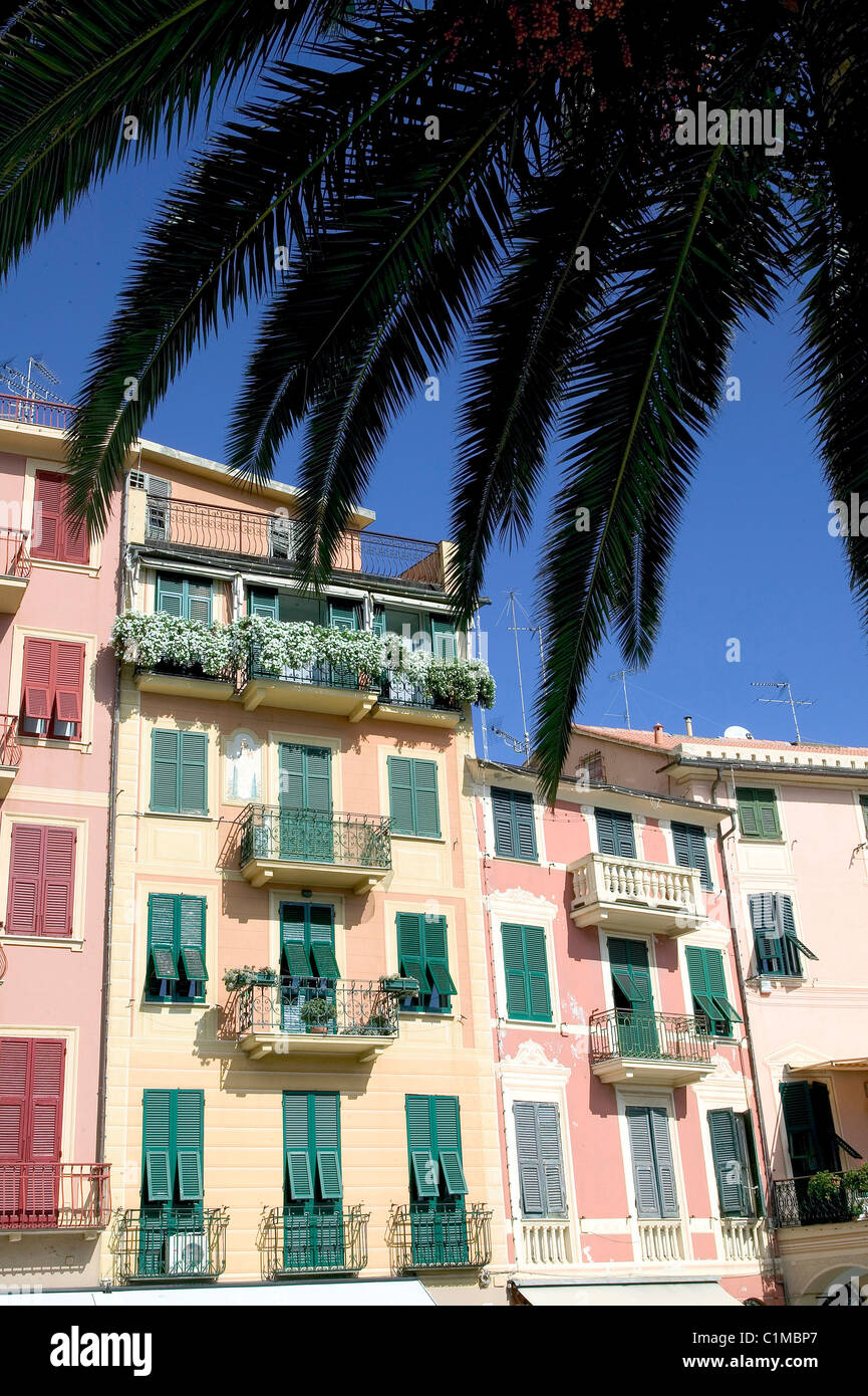 Italy, Liguria, Gulf of Genoa, Rapallo town Stock Photo - Alamy