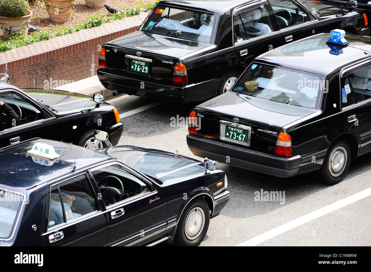 Japan taxis hi-res stock photography and images - Alamy