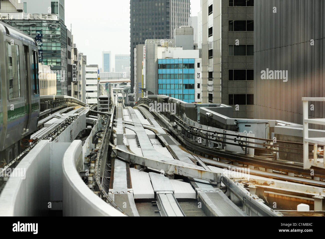 Metro Railway lines in Kobe japan Stock Photo - Alamy
