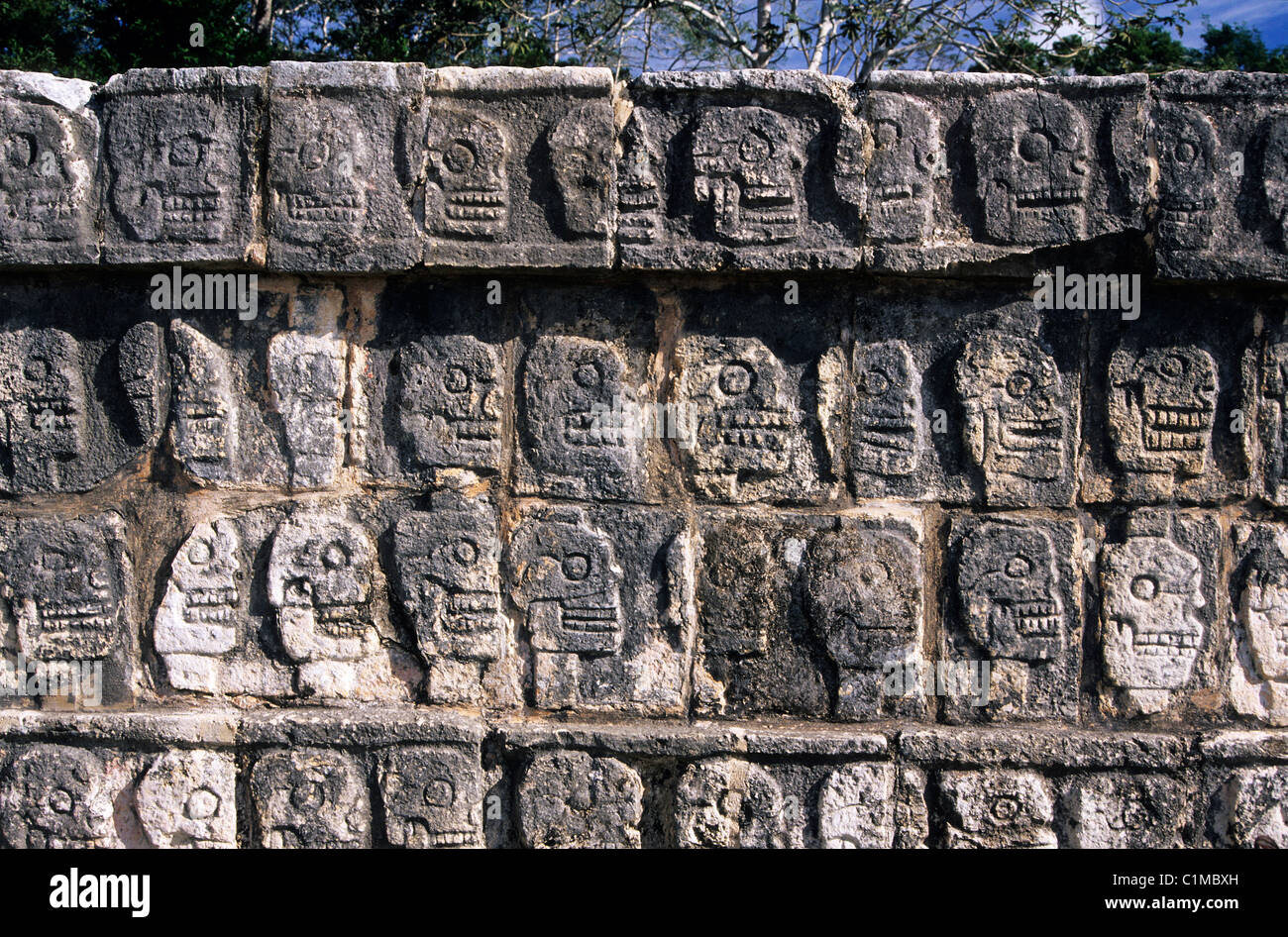 Adorned with bas relief of the heads of the defeated enemies hi-res ...
