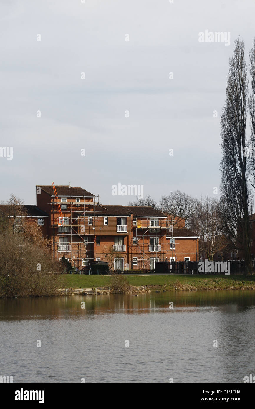 houses on sandhill street, Worksop, Notts, England, facing Sandhill ...
