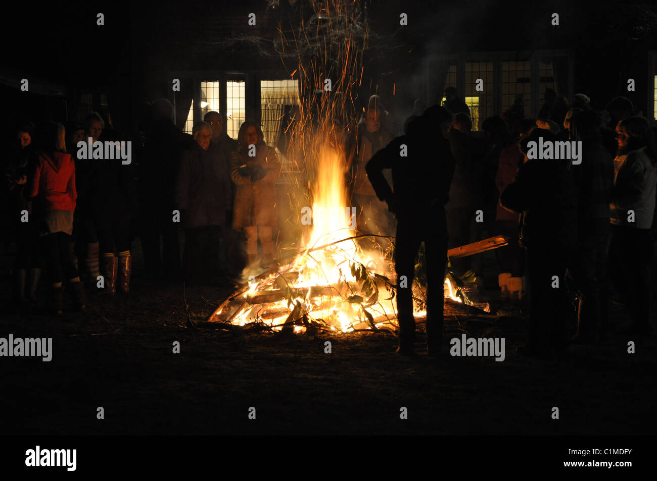 Back garden night hi-res stock photography and images - Alamy
