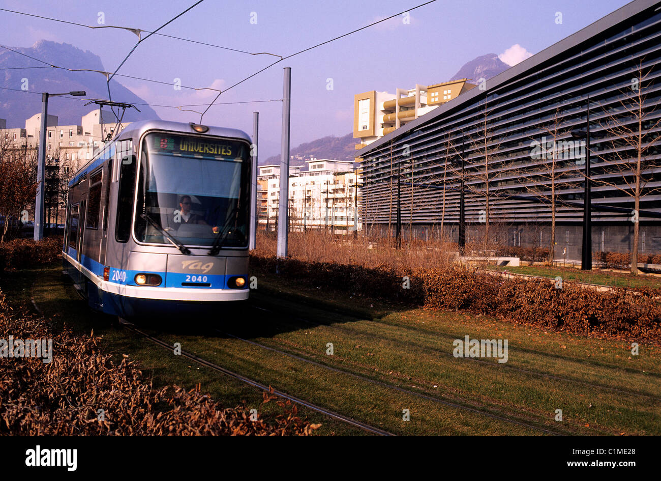 France, Isere, tramway of Grenoble Stock Photo - Alamy