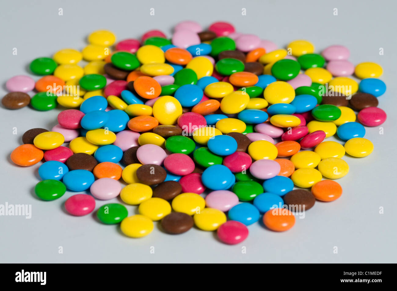 Coloured Smarties Sweets Stock Photo - Alamy