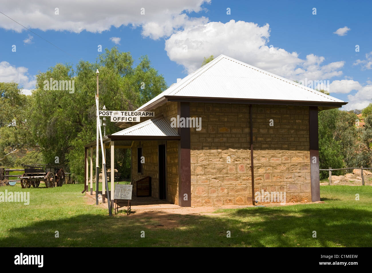 The Old Telegraph Station at Alice Springs Stock Photo - Alamy