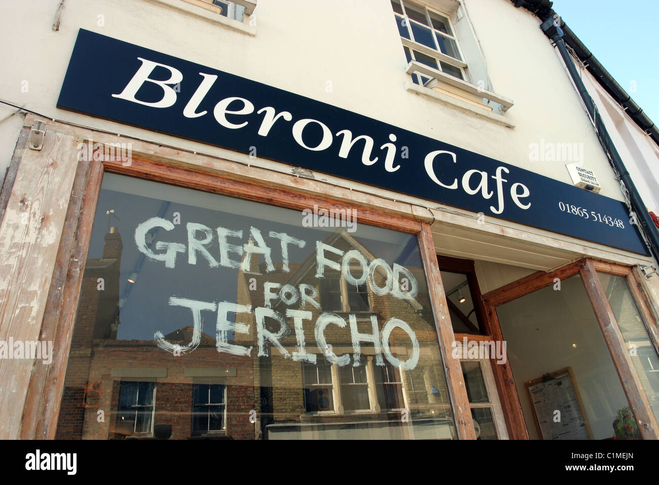 Bleroni Cafe, Jericho, Oxford Stock Photo - Alamy