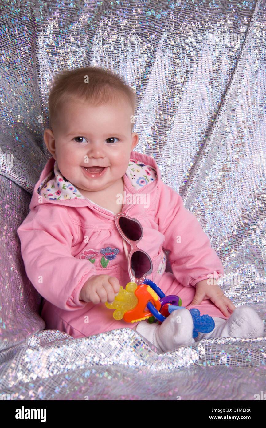 Little baby girl sweet as can be Stock Photo - Alamy
