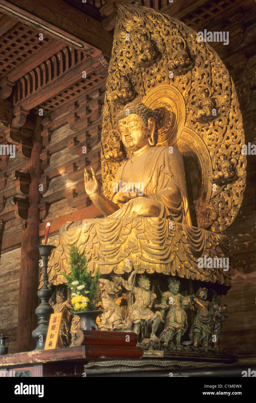 Elk148-1518 Japan, Kyoto, Toji Temple, 17th c, Kondo (main hall ...