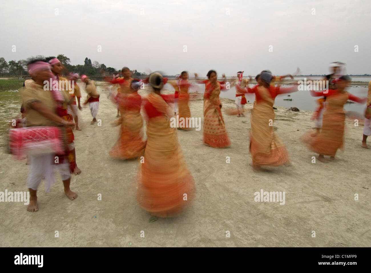 Bihu Dance of Assam India Stock Photo - Alamy
