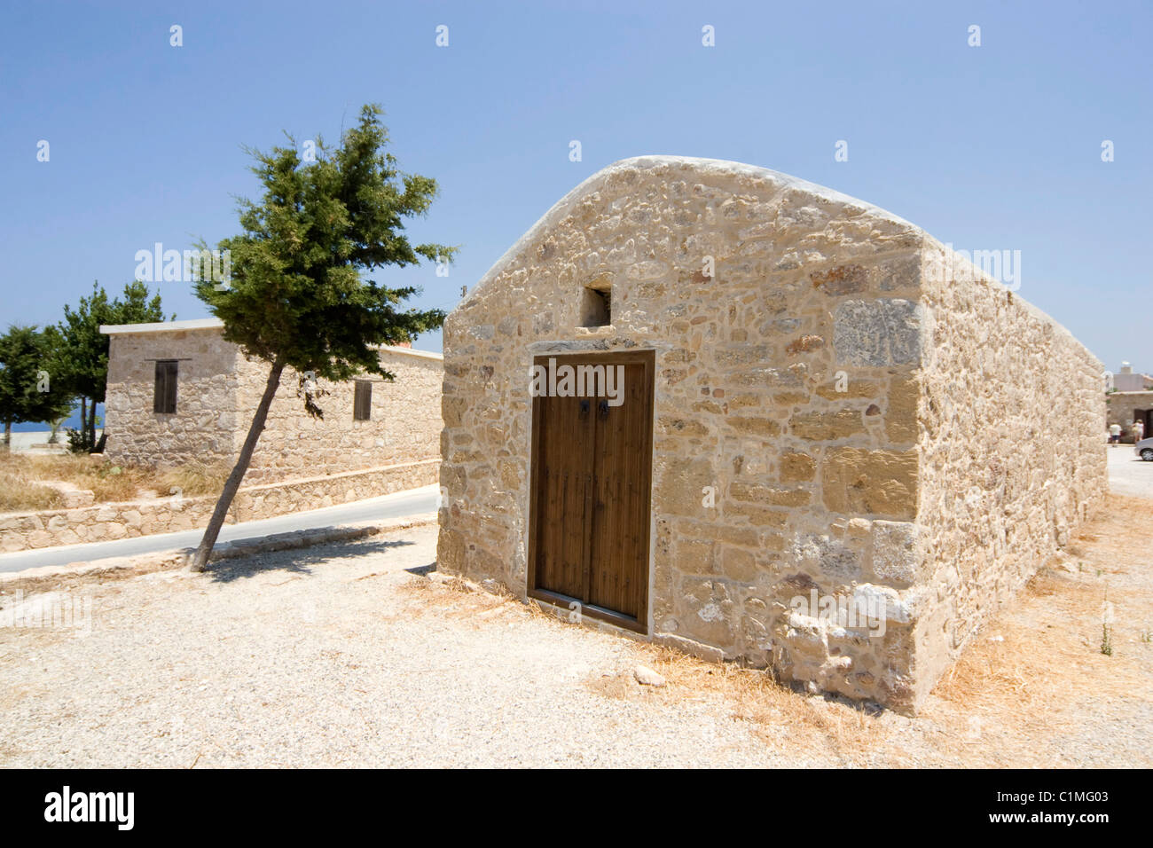 arched roof building in Cyprus Stock Photo - Alamy