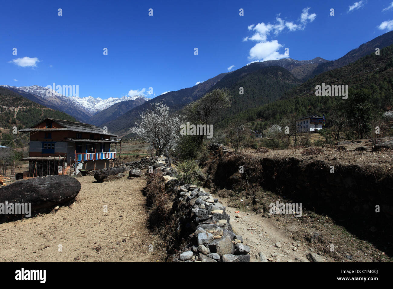 Nepali landscape Nepal Himalaya Stock Photo - Alamy