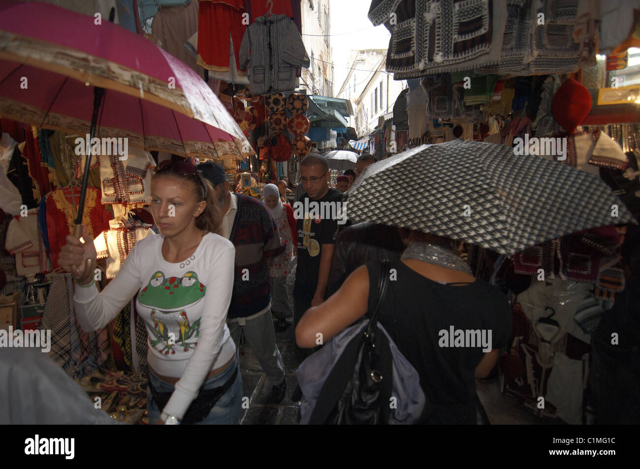 Tunisia tunis rain on tourists hi-res stock photography and images - Alamy