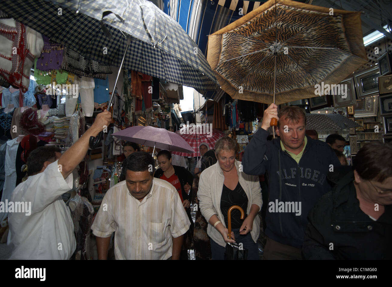 Tunisia tunis rain on tourists hi-res stock photography and images - Alamy