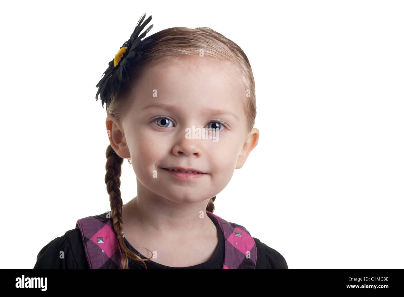 Child kid girl smile isolated hi-res stock photography and images - Alamy