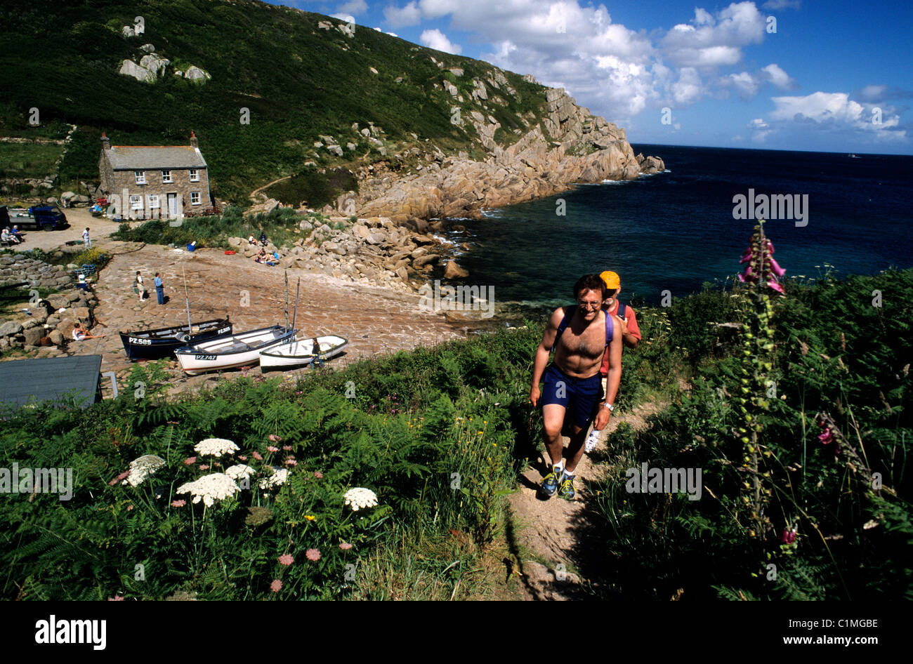 Penberth cove cornwall hi-res stock photography and images - Alamy