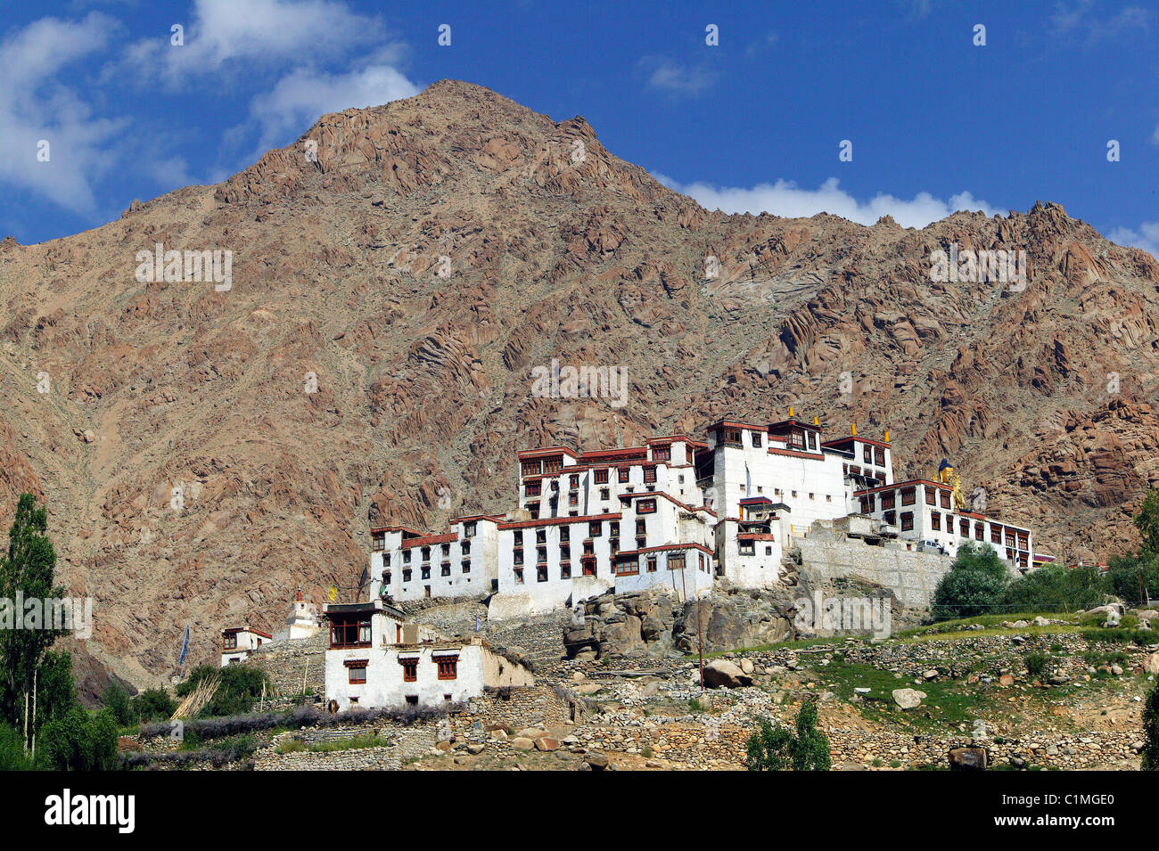 India, Ladakh, Likir monastery located near Alchi Stock Photo - Alamy