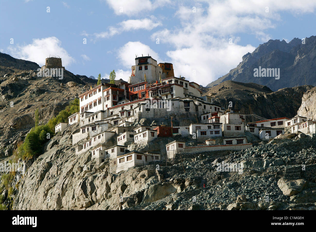India, Ladakh, Diskit monastery in Nubra Valley Stock Photo - Alamy