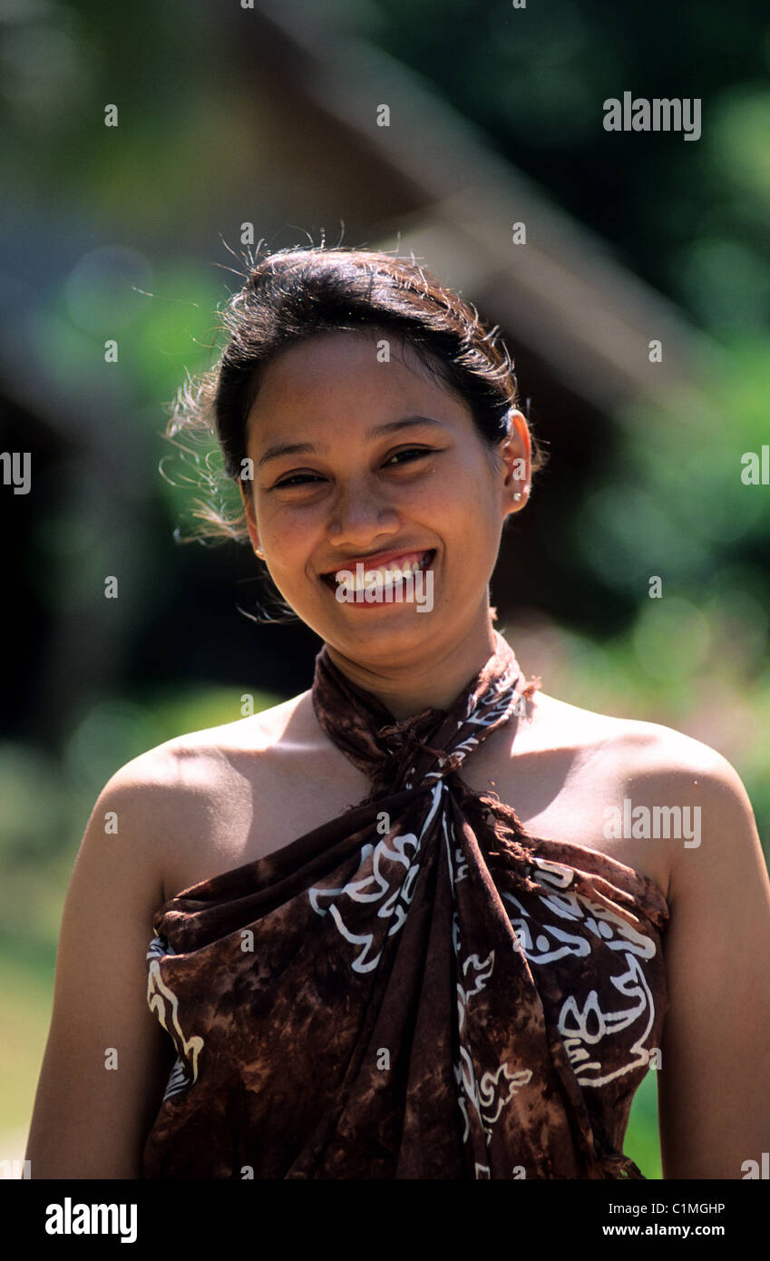Philippines (Filipino), Mindanao Island, the region of Davao, Philippine girl Stock Photo - Alamy