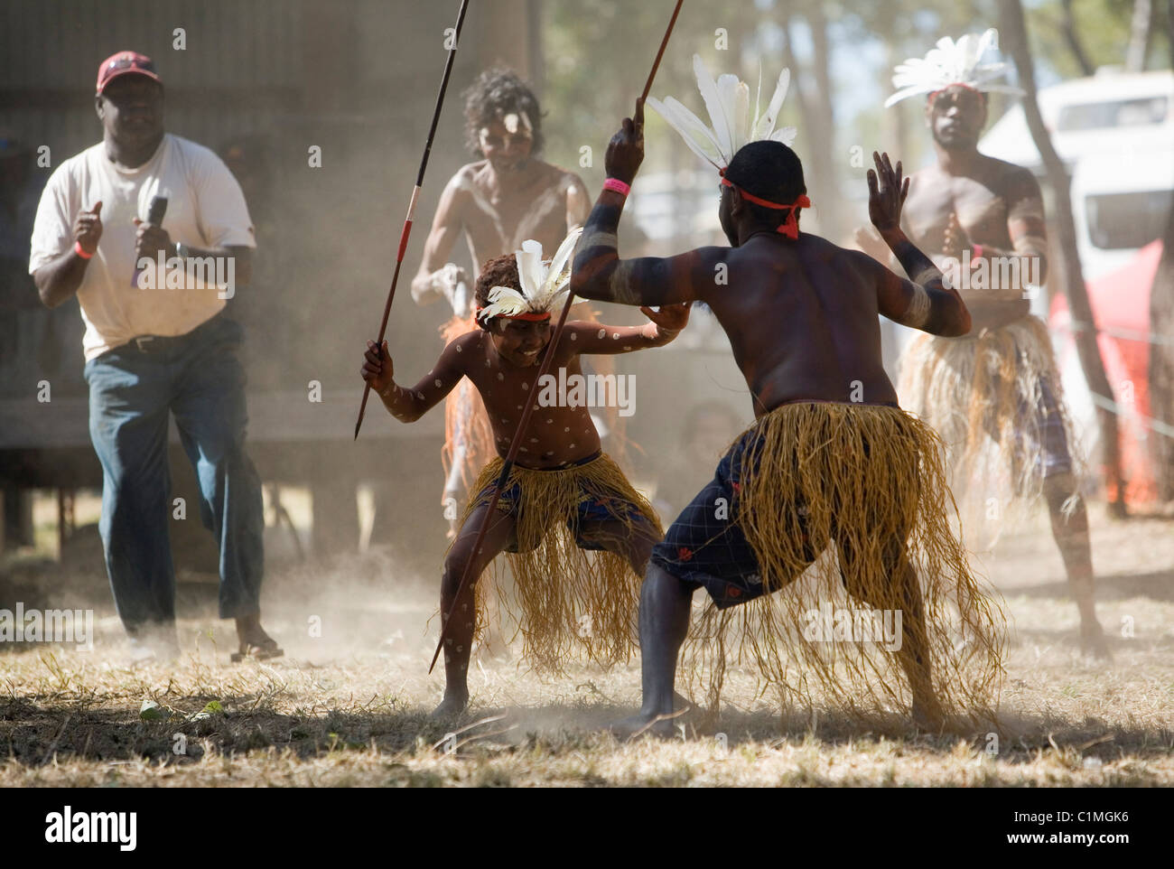 Dancers from the Aurukun community at the Laura Aboriginal Dance ...
