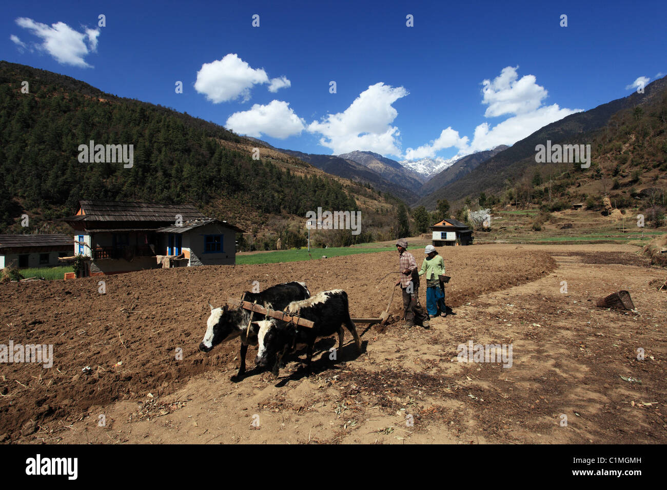Nepali landscape Nepal Himalaya Stock Photo - Alamy