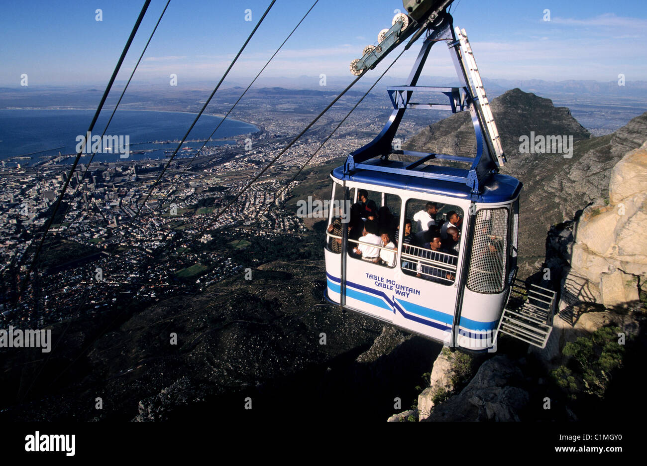 South Africa, Cape Town, the Table Mountain cable car Stock Photo - Alamy