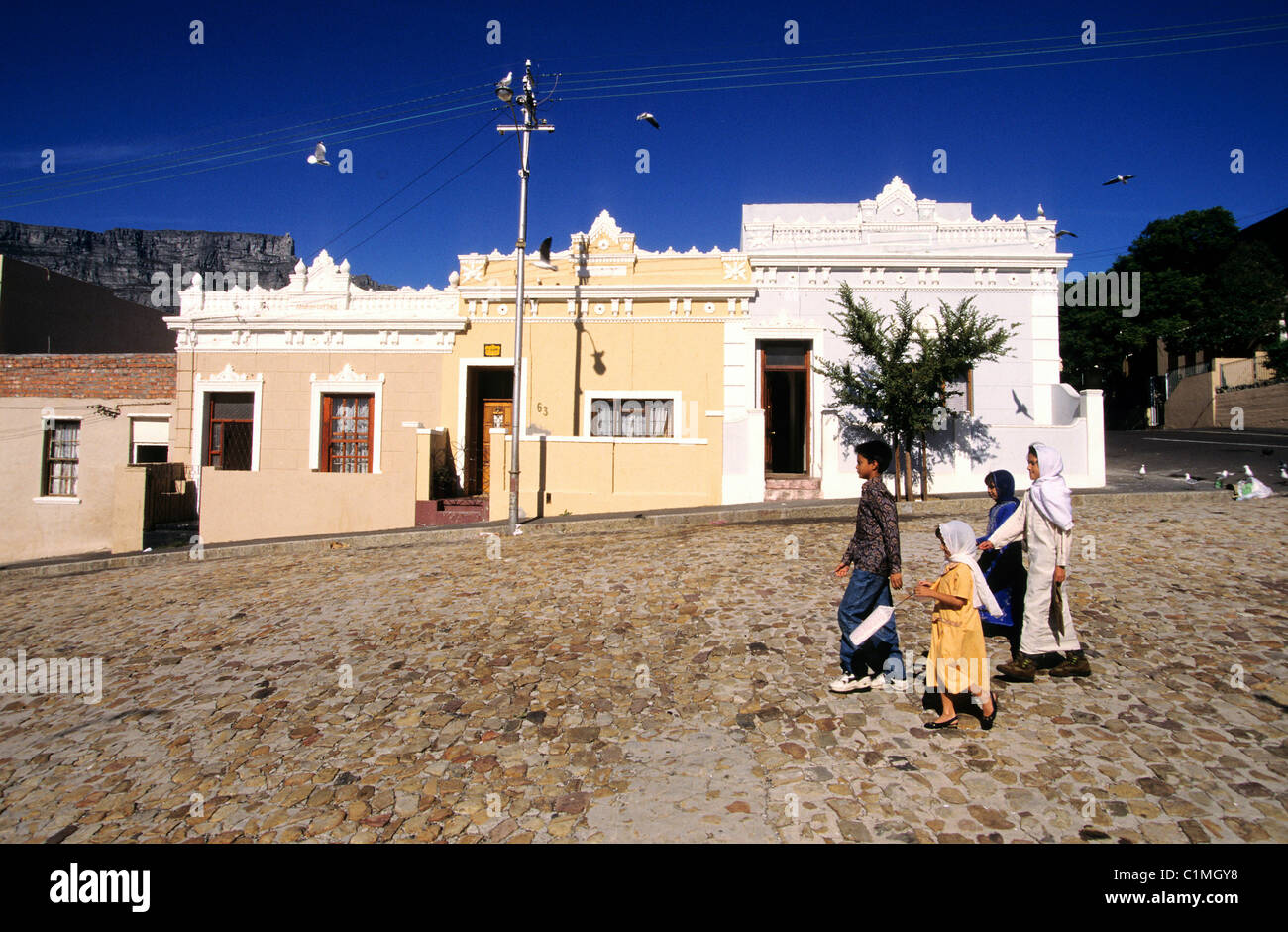 South Africa, Cape peninsula, Cape Town, the malay district of Bo Kaap ...
