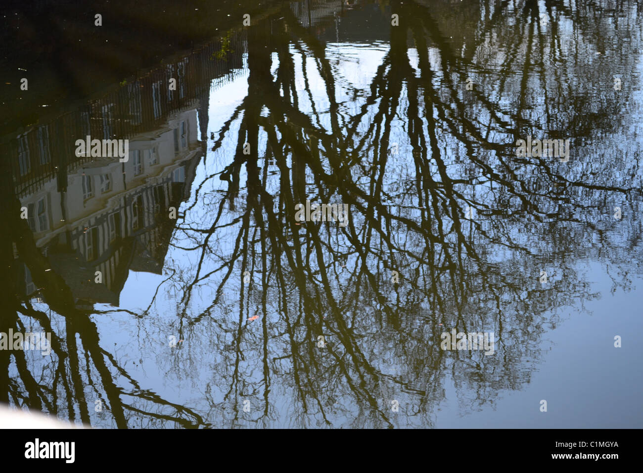 Water Reflexes on the Regent's Canal, Little Venice, London Stock Photo ...