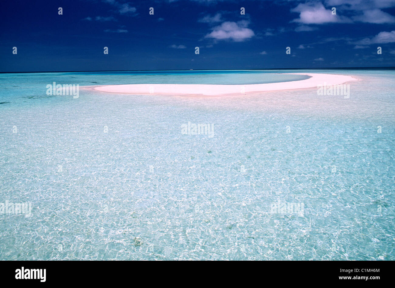 Maldives Islands, Atoll Faafu (80 miles south of Male) located on ...