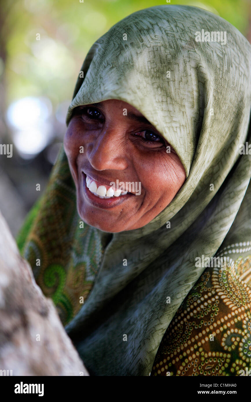 Maldives, a Maldivian woman Stock Photo - Alamy