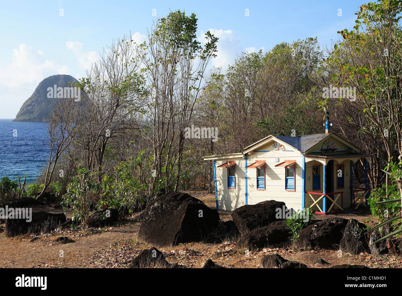 France, Martinique (French West Indies), Anse Cafard, Maison du Bagnard ...