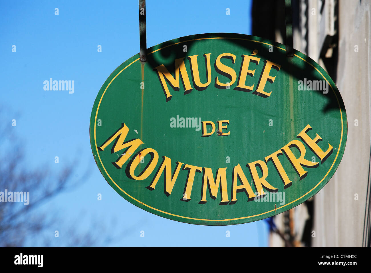 Montmartre museum sign paris hi-res stock photography and images - Alamy