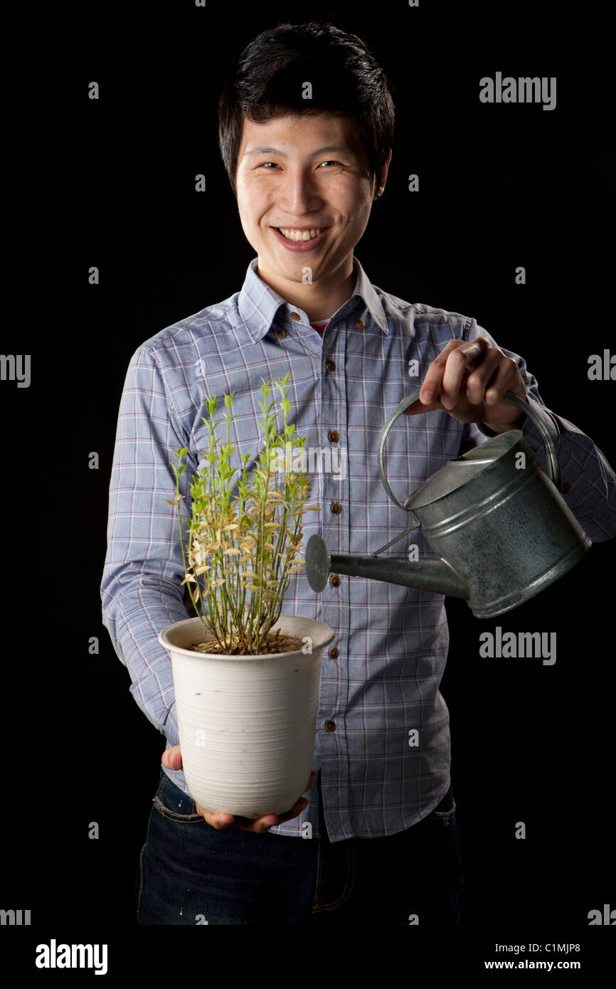 University student acting pose Stock Photo - Alamy