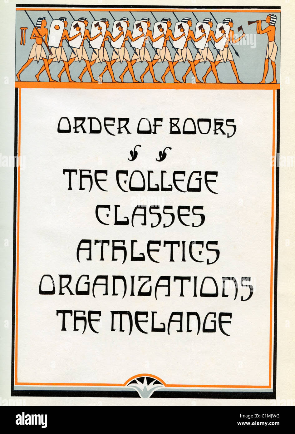 Old lithograph from a college book Stock Photo - Alamy