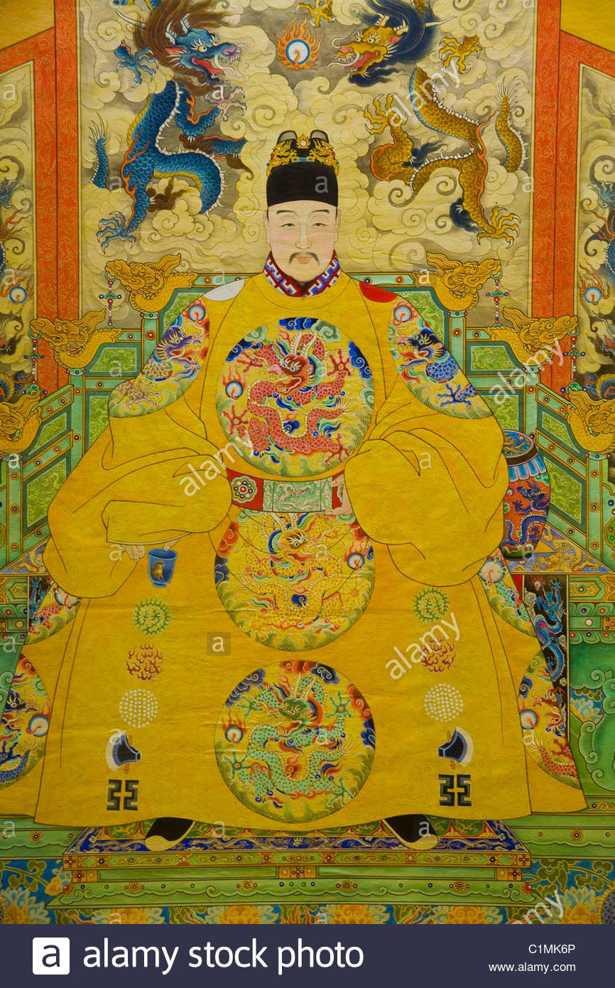 Chinese Emperor Painting Stock Photos & Chinese Emperor Painting Stock ...