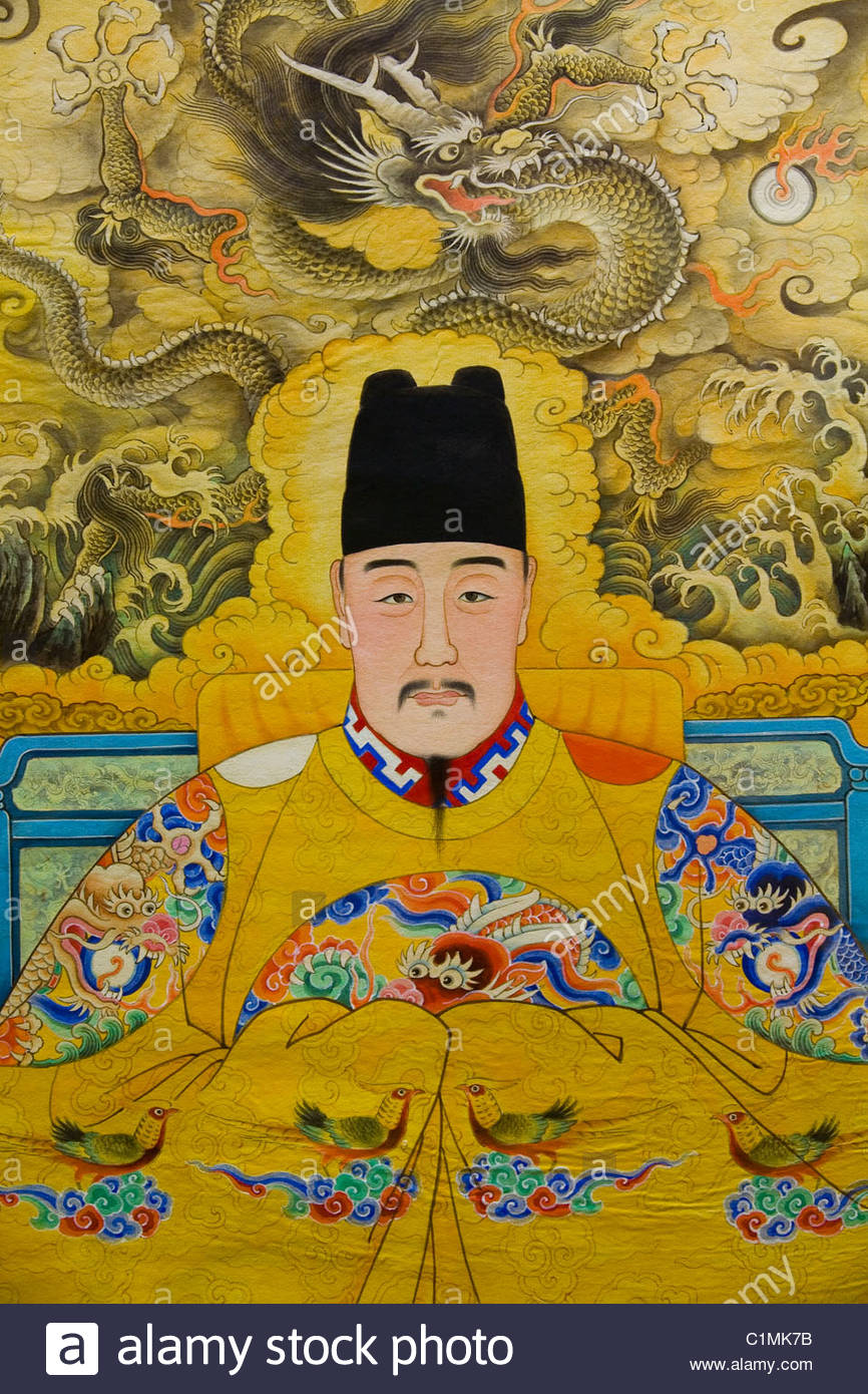 Chinese Emperor Painting Stock Photos & Chinese Emperor Painting Stock ...
