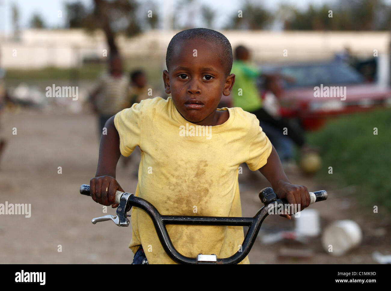 AFRICAN BOY ON BICYCLE KWANOKUTHULA TOWNSHIP SOUTH AFRICA 05 July 2011 ...
