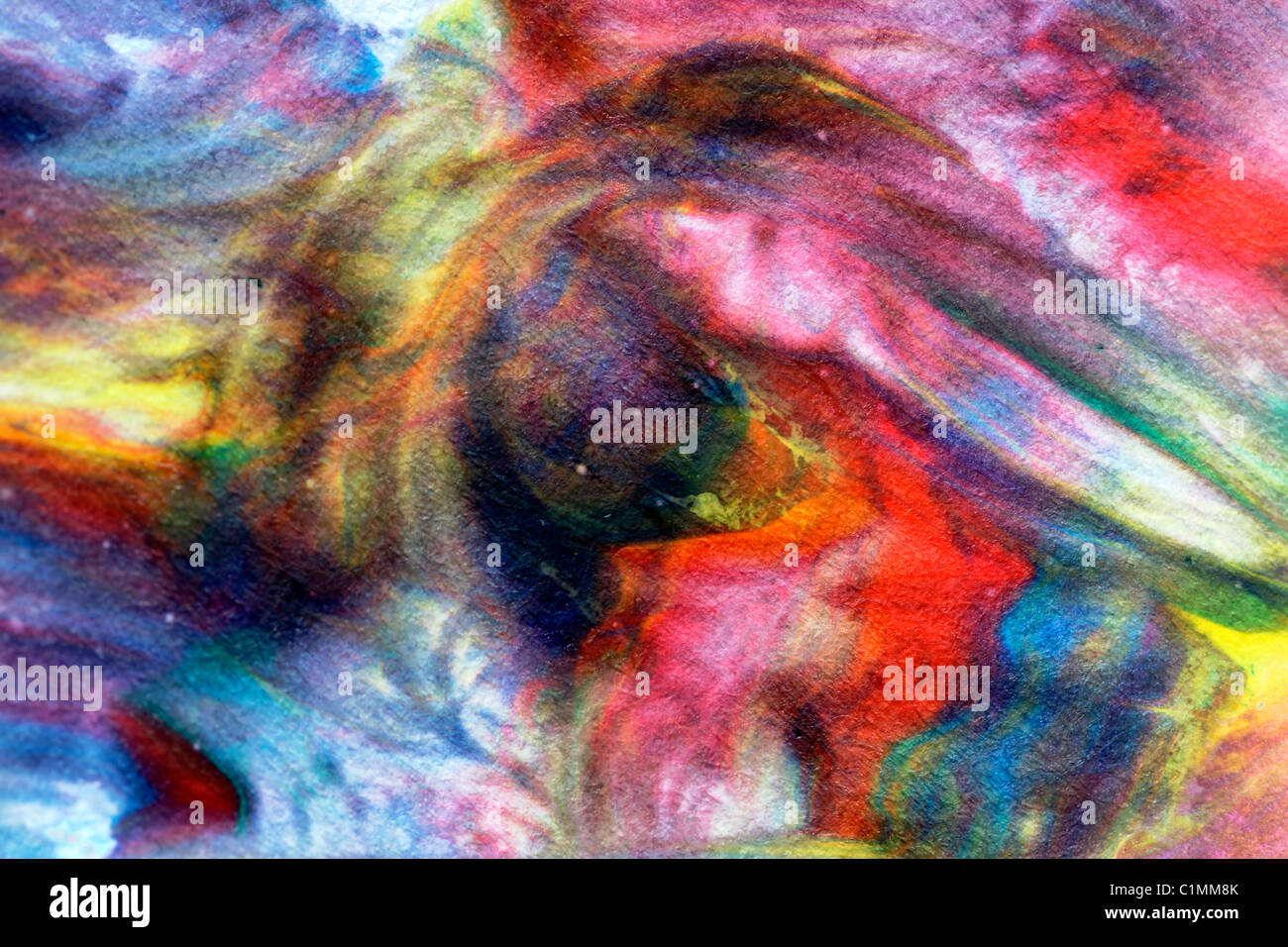Enjoy the ride, colorful watercolor painting with lots of movement ...